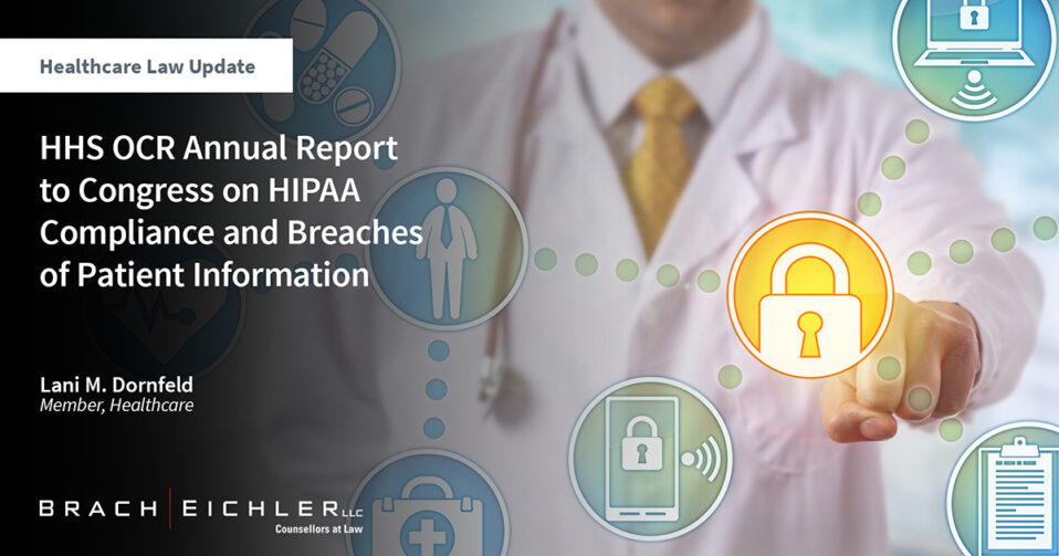 HHS OCR Annual Report to Congress on HIPAA Compliance and Breaches of ...