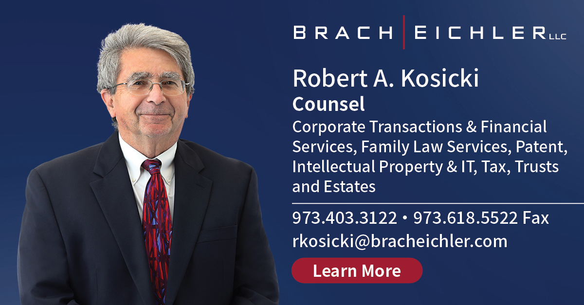 Robert A. Kosicki | Brach Eichler LLC
