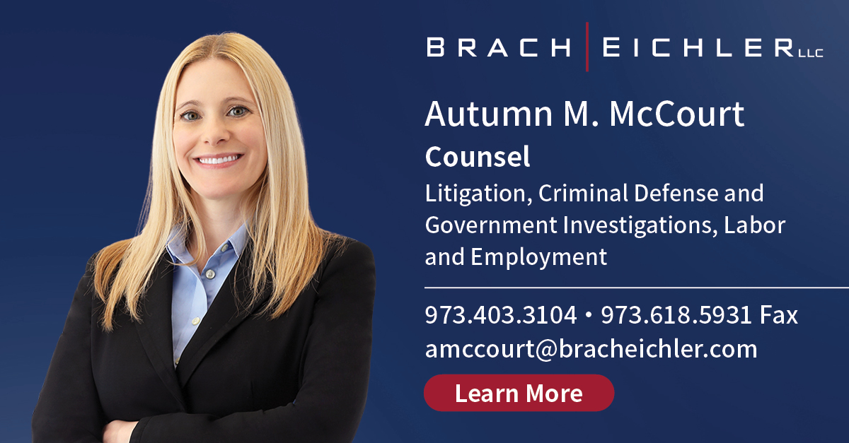 Autumn M. McCourt | Brach Eichler LLC