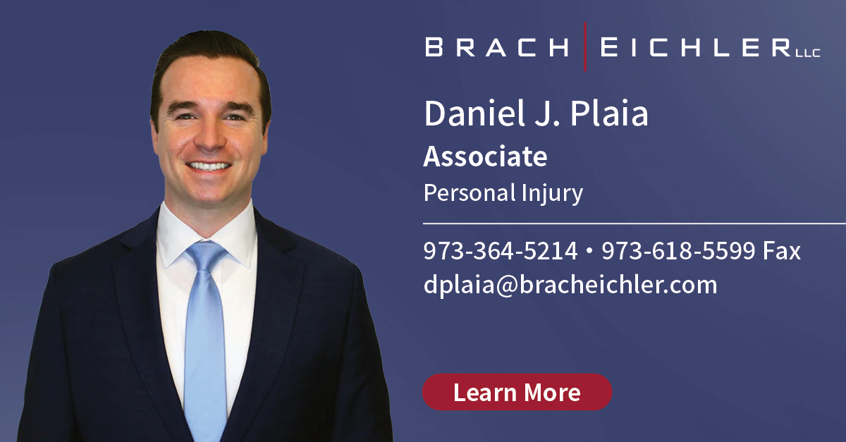 Daniel J. Plaia | Brach Eichler LLC