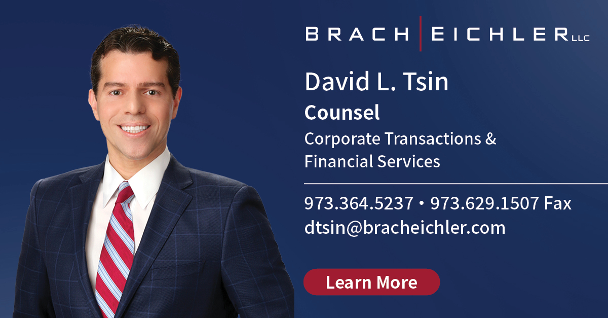 David L. Tsin | Brach Eichler LLC