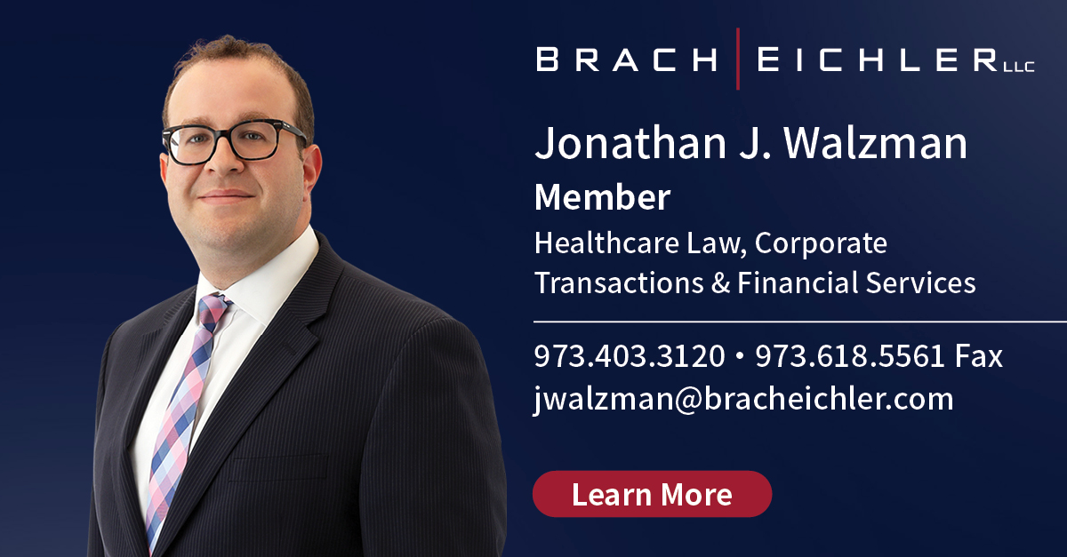 Jonathan J. Walzman | Brach Eichler LLC