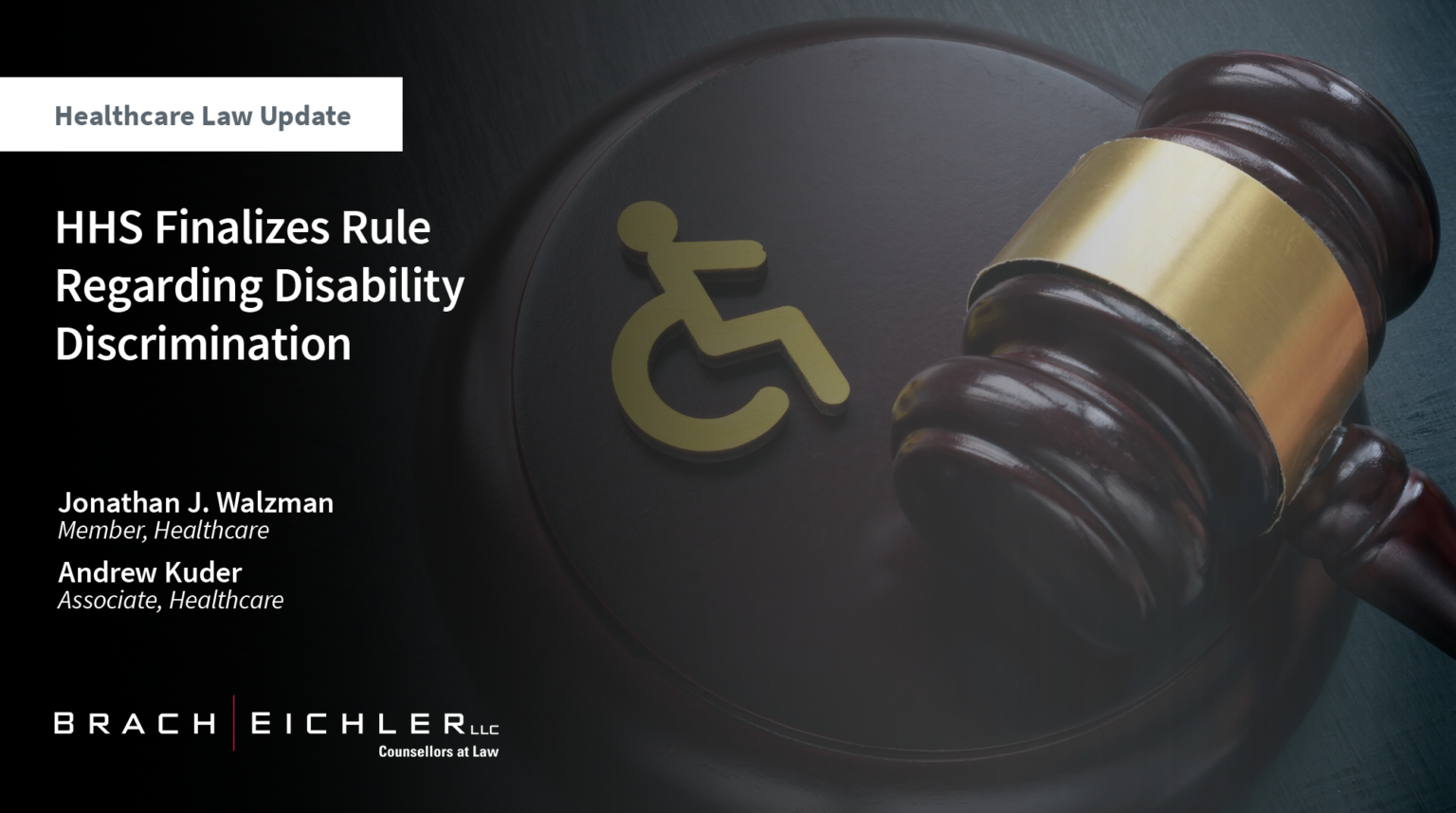 HHS Finalizes Rule Regarding Disability Discrimination